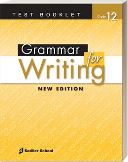 Shop | Grammar for Writing | SE | Test Booklet | Grade 12